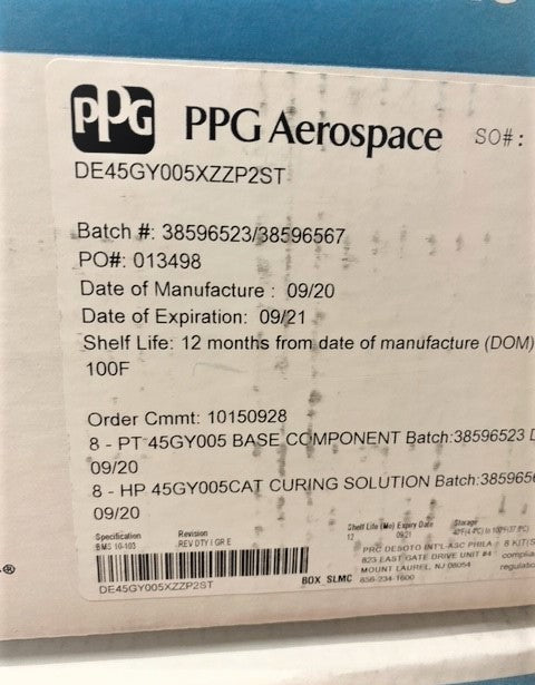 PRC-PPG Aerospace 45GY005 Chrome-Free Water Reducible Epoxy Primer, BM - MROSupplyShop
